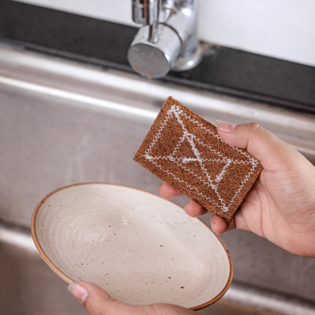 Coconut-coir Dish Scrubber – The Coconut People
